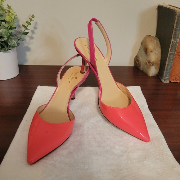 kate spade | Shoes | Kate Spade New York Jeanette Slingback Heels Size ...